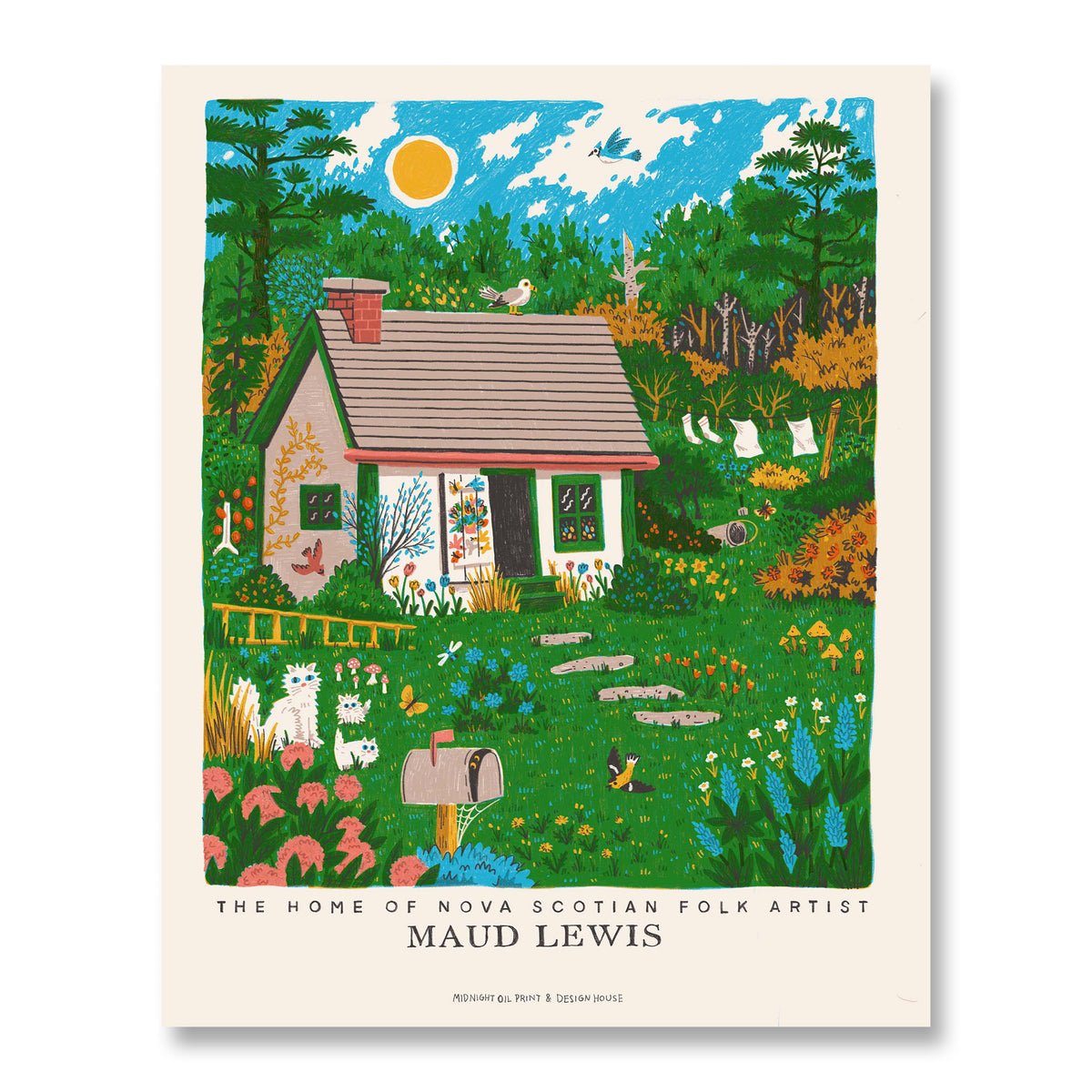 Maud Lewis' House Art Print – Midnight Oil Print & Design House